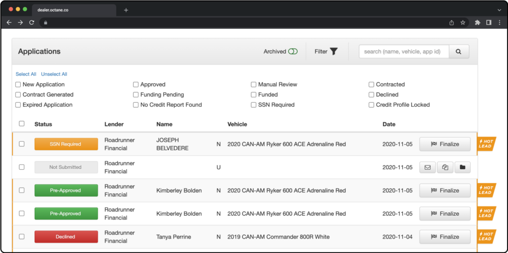 Octane Prequal | Octane